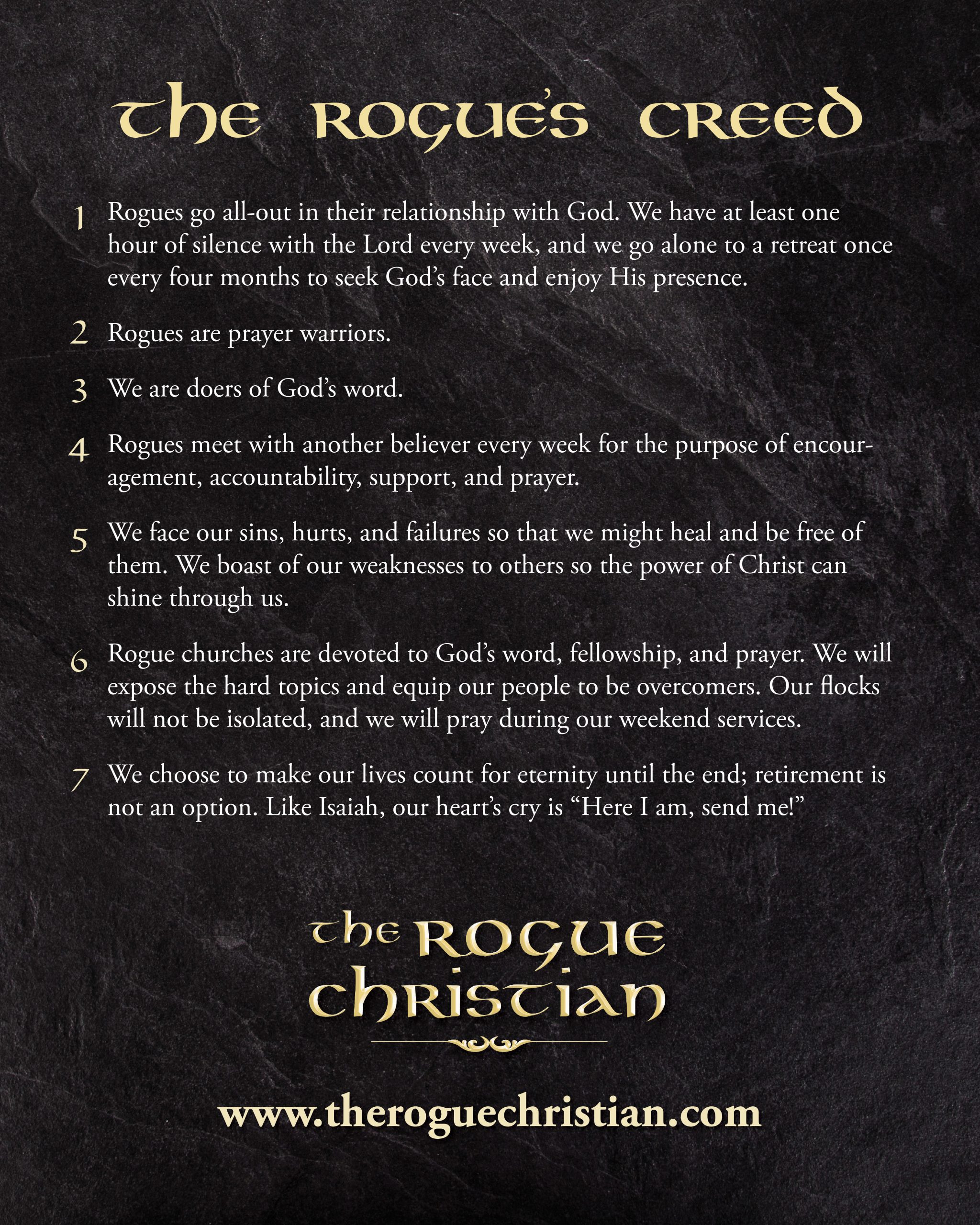 The Rogue's Creed - The Rogue Christian